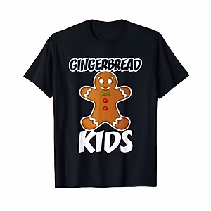 Gingerbread Kids Christmas Stocking Stuffer T-Shirt