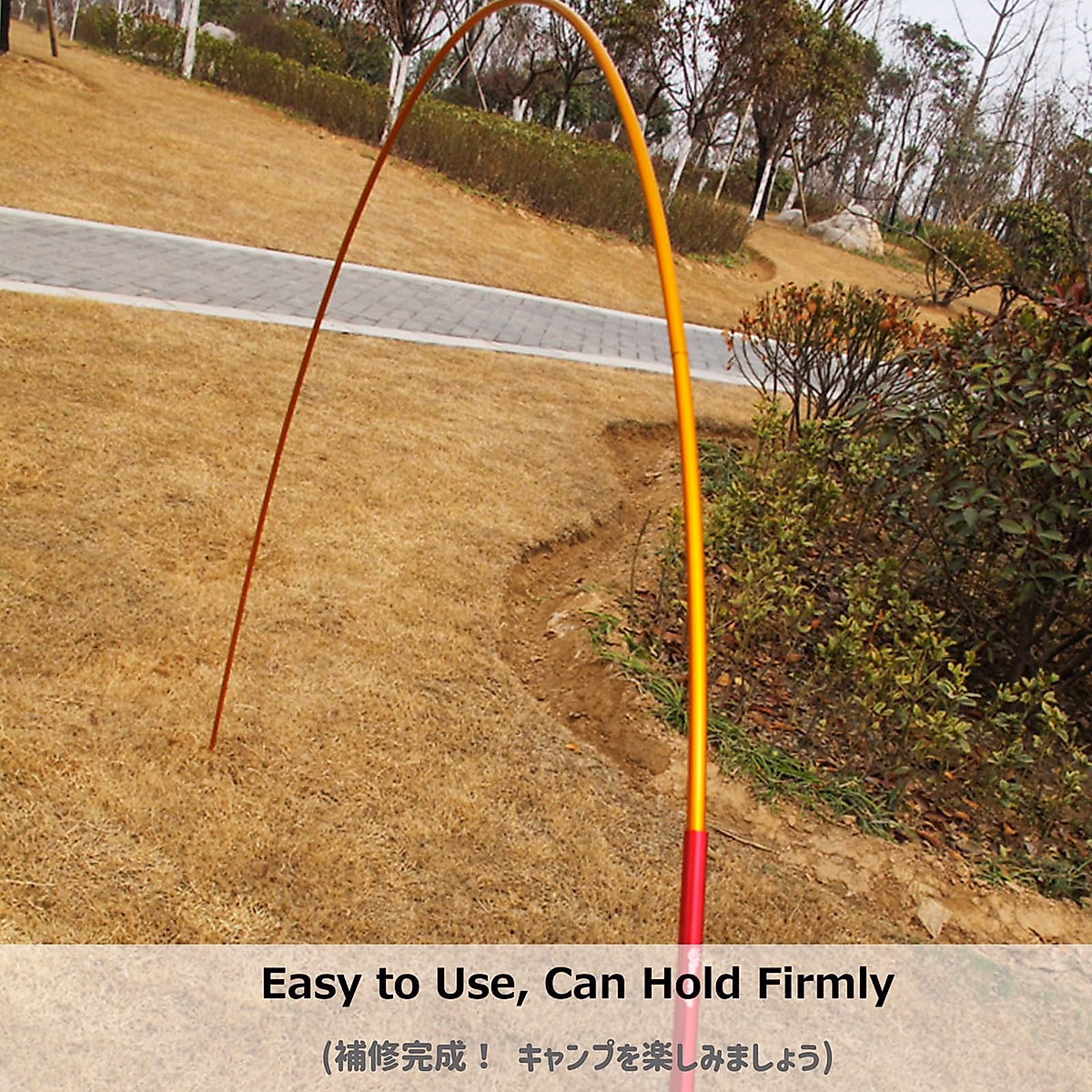 Azarxis Tent Pole Repair Splint Repair Kit Spare Repair Emergency Tube for Diameter 8.6-9.5mm Tent Pole (Red - 10 Pack - for Tent Pole 8.6-9.5mm)