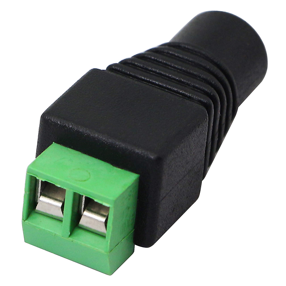 zdyCGTime DC 5.5 X 2.1mm Adapter 2.1 X5.5mm Female Barrel Power Jack to 2 Pin/Way Female Bolt Screw Type terminals Adapter Connector for CCTV Security Camera, LED Strip Light (20pack Female)