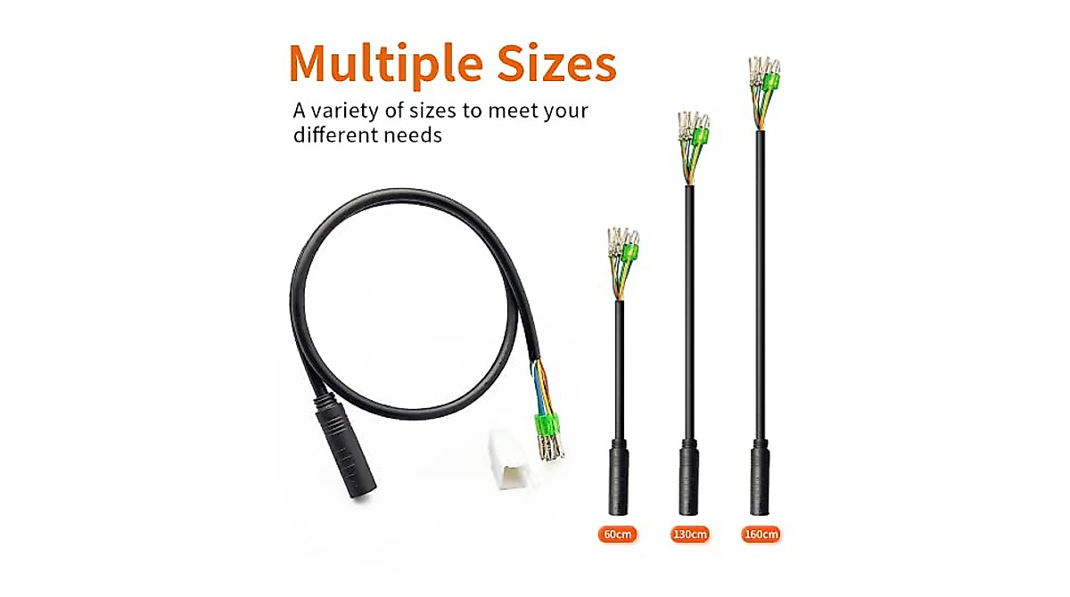 Hub Motor 9-Pin Waterproof Extension Cable | 36V-52V E-bike Accessory