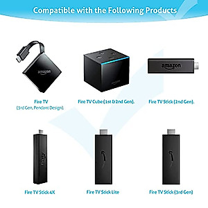 Replacement Voice Remote Control with Voice Function Fit for Fire TV Cube/Fire TV Stick 4K/Fire TV 3rd Gen/Fire TV Stick Lite（L5B83H）