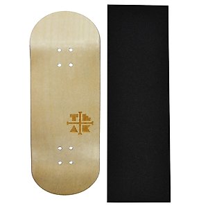 Teak Tuning Prolific Wooden Fingerboard Deck, The Classic - 34mm x 97mm - Handmade, Pro Shape & Size - Five Plies Wood Veneer - Includes Prolific Foam Tape