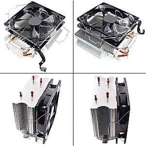 Fan Buckle DGZZI 2PCS CPU Radiator Fan Hook Fixed Bracket Elastic Steel Fan Buckle 12cm Hook Up