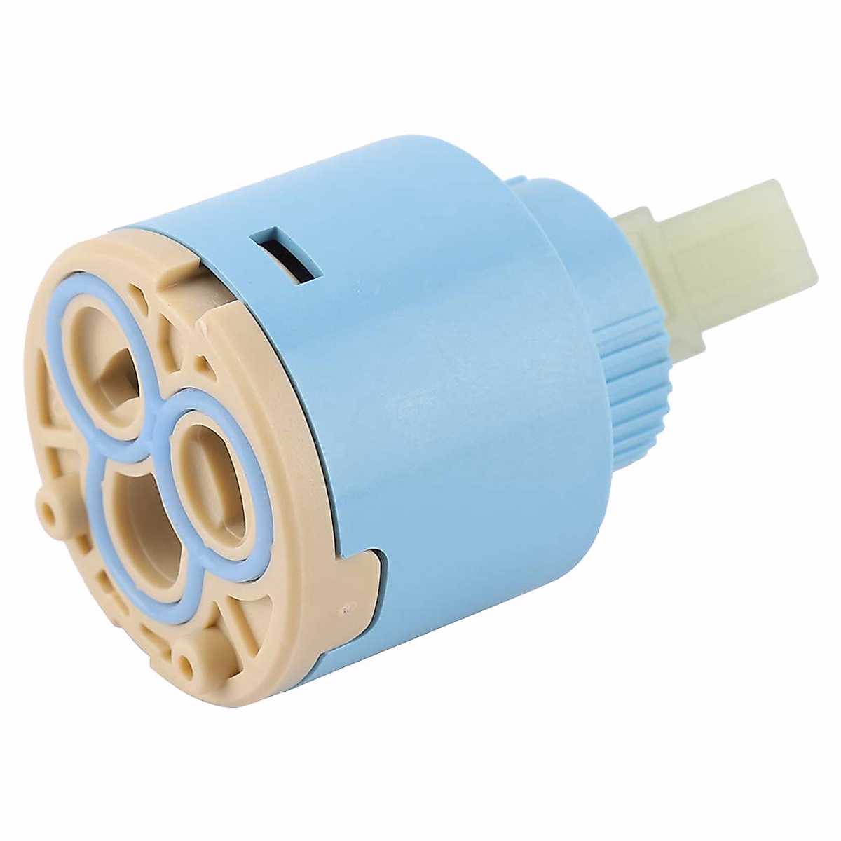 Tbest Ceramic Cartridge for Fapully Faucet,Ceramic Cartridge,35Mm Ceramic Cartridge Faucet 35Mm Ceramic Cartridge Water Mixer Tap Inner Control Faucet Valve Abs Blue Practical(35mm Diameter)