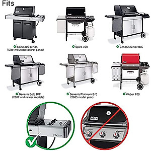 YIHAM 22.5 Inch 7536 Flavorizer Bars for Weber Spirit 300 Series E310 E320 S310 S320 with Side Control, Genesis Silver Gold Platinum B C, Spirit 700 Weber 900 Grill Parts Flavor Bars Replacement