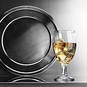 Glaver's Set of 4, 20 Oz. Iced Tea Glasses, High-Quality Turkish Glass Cups, For Juice, Cocktails, Smoothies. Everyday Classic Dinner Drinking Set.