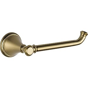 Delta Faucet 79750-CZ Cassidy Wall Mounted Single Post Toilet Paper Holder in Champagne Bronze, Bath Accessories