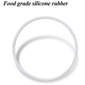 Mudder 6 Pieces Rubber Gasket Replacement Ring Seal White O Ring Compatible with Magic 250w Gasket for Replacement Parts Seal Ring Cups Lids