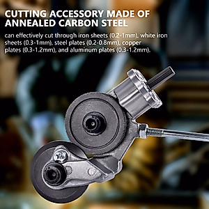 YABBOQ 2024 Electric Drill Plate Cutter - Versatile Metal Nibbler Attachment for Effortless Cutting of Iron, Steel, Copper, Aluminum - Enhanced Precision and Efficiency Guaranteed.