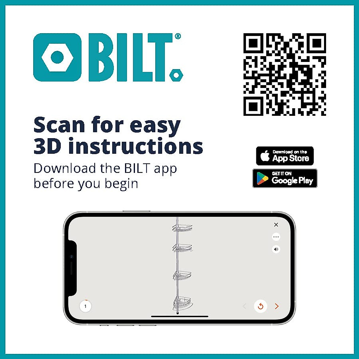 Zenna Home Tension Pole Shower Caddy, 3 Basket Shelves with Soap Tray, Adjustable, 60 to 97 Inch, Satin Nickel