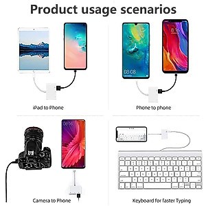 USB C to SD Card Reader,USB C to Micro SD TF Memory Card Reader Adapter Compatible with iPad Pro,MacBook Pro/Air,Chromebook,3-in-1 USB Camera Card Reader Adapter for XPS,Galaxy and More USB C Devices