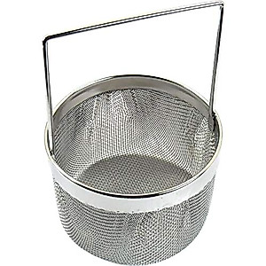 Small Ultrasonic Task Jewelry Cleaning Basket 4" Tall, 2.5" Diameter Basket