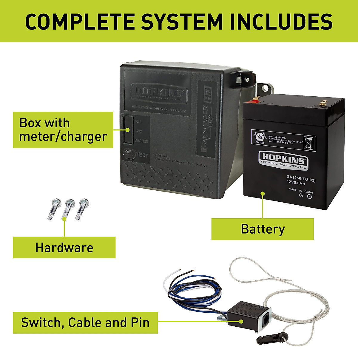 Hopkins 20119 Engager SM Break-Away System with Battery Meter and 44 Switch