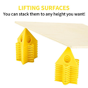 FDKJEJC 36pcs Paint Triangle Stands，Painters Pyramid Stands，Paint Stands for Painting，Mini Cone Paint Stands for Cabinet and Door Risers Support