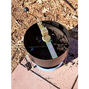 Gardener's Supply Company Rotary Compost Soil Sifter | Easy-Turn Handle Separates Garden-Ready Compost | Made with Powder-Coated Steel - 16" Diameter x 17" Height