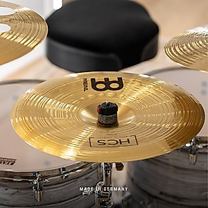Meinl Cymbals HCS Ultimate Cymbal Set Box Pack for Drums with Hihats, Ride, China, Splash, Bell and Free 16” Trash Crash — Made in Germany — Durable Brass, 2-Year Warranty SCS1