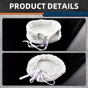 Boomersun 8 Pack 6“ Wool Buffing Pad - Free Adjustment of Tightness, Fit for 5" to 6" Wool Buffer Polishing Pads for Car & Motorcycle Polishing, Glass Grinding