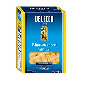 De Cecco Pasta, Rigatoni, 16 Ounce (Pack of 5)