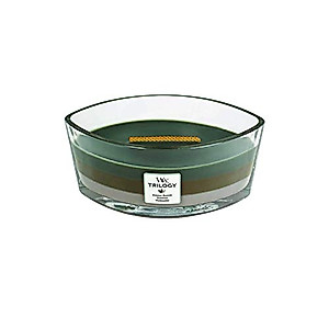 Woodwick Ellipse Trilogy Scented Candle with Crackling Wick | Cozy Cabin | Up to 50 Hours Burn Time