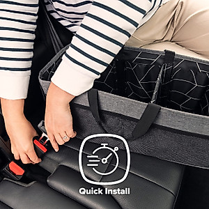 Diono Travel Pal Back Seat Car Organizer, 9 Compartments For Kids and Pet Toys, Insulated Drinks Holder, Reinforced Carry Handles, Collapsible Back Seat Organizer, Folds Flat, Black