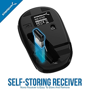 SABRENT Multi-Port iMac Hub + Mini Travel 2.4GHz Wireless Mouse with Nano Receiver