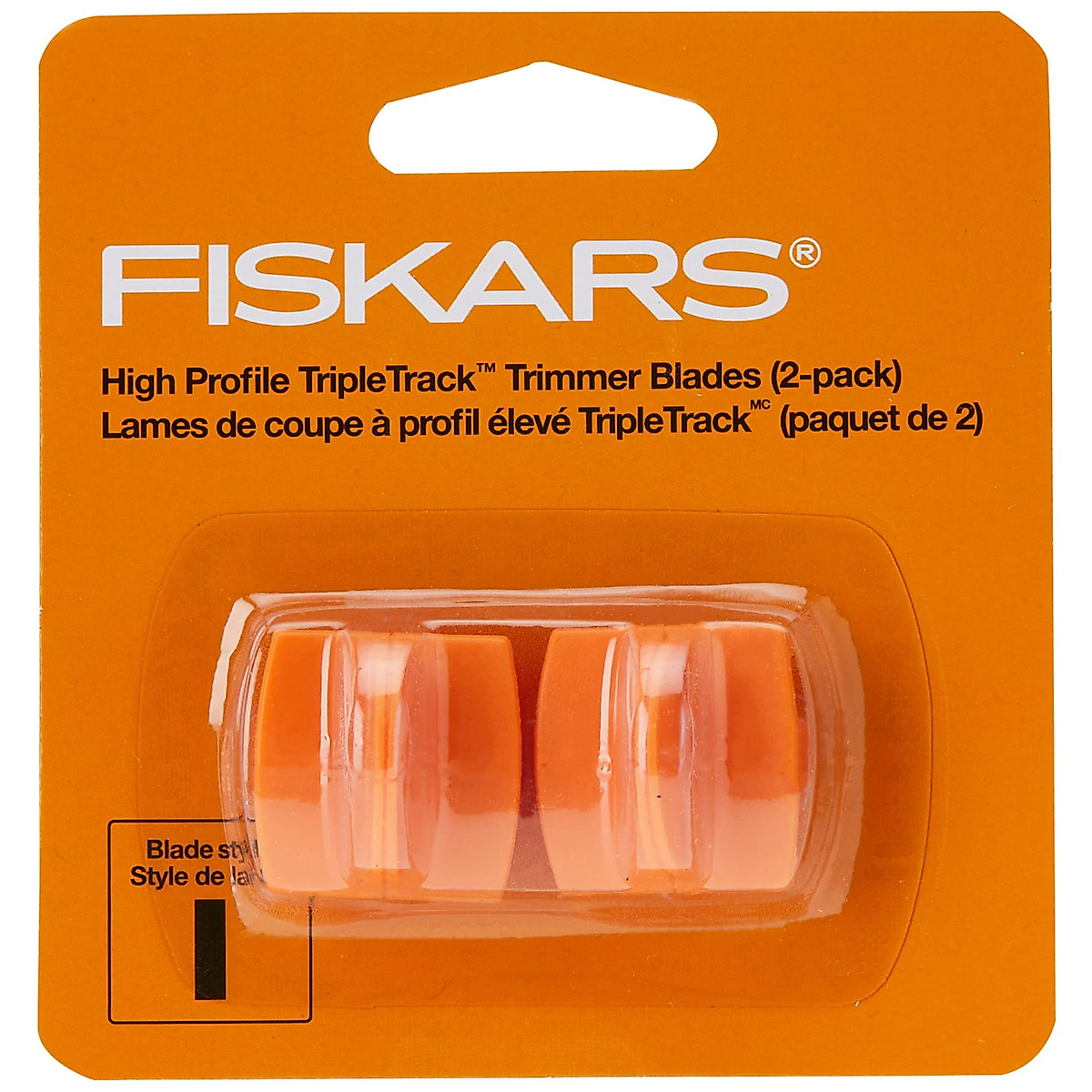 Fiskars 1968701001 Replacement Steel Blade Carriage for 12" Portable Trimmer (Pack of 2)