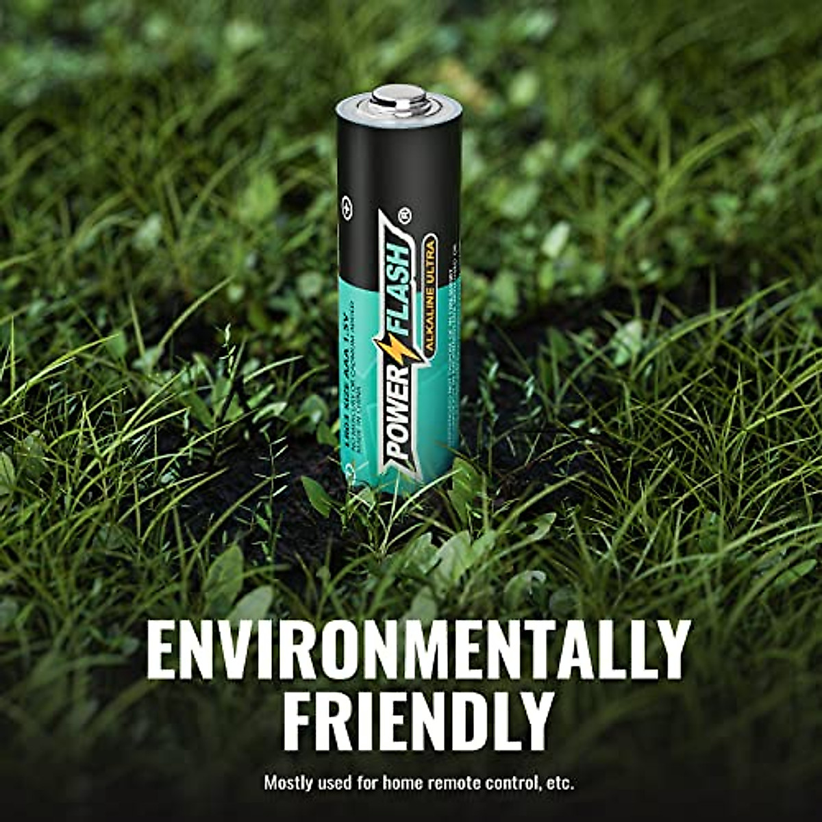 POWER FLASH AAA Batteries, 100 Count Maximum Power Ultra Long-Lasting Alkaline Triple A Battery, Leakproof Design, 10 Years Shelf Life