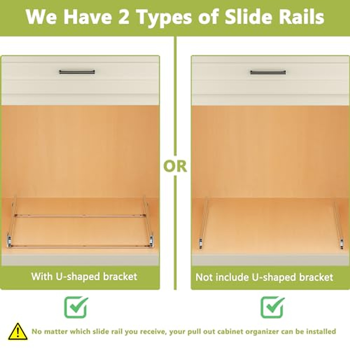 LOVMOR Hard Close Pull Out Cabinet Organizer 8” High Drawer 10½” W x 21”D Wood Slide Out Shelves Cabinet Storage Organizer with Full Extension Rail Slides Pull Out Drawer for Kitchens Cabinet Pantry