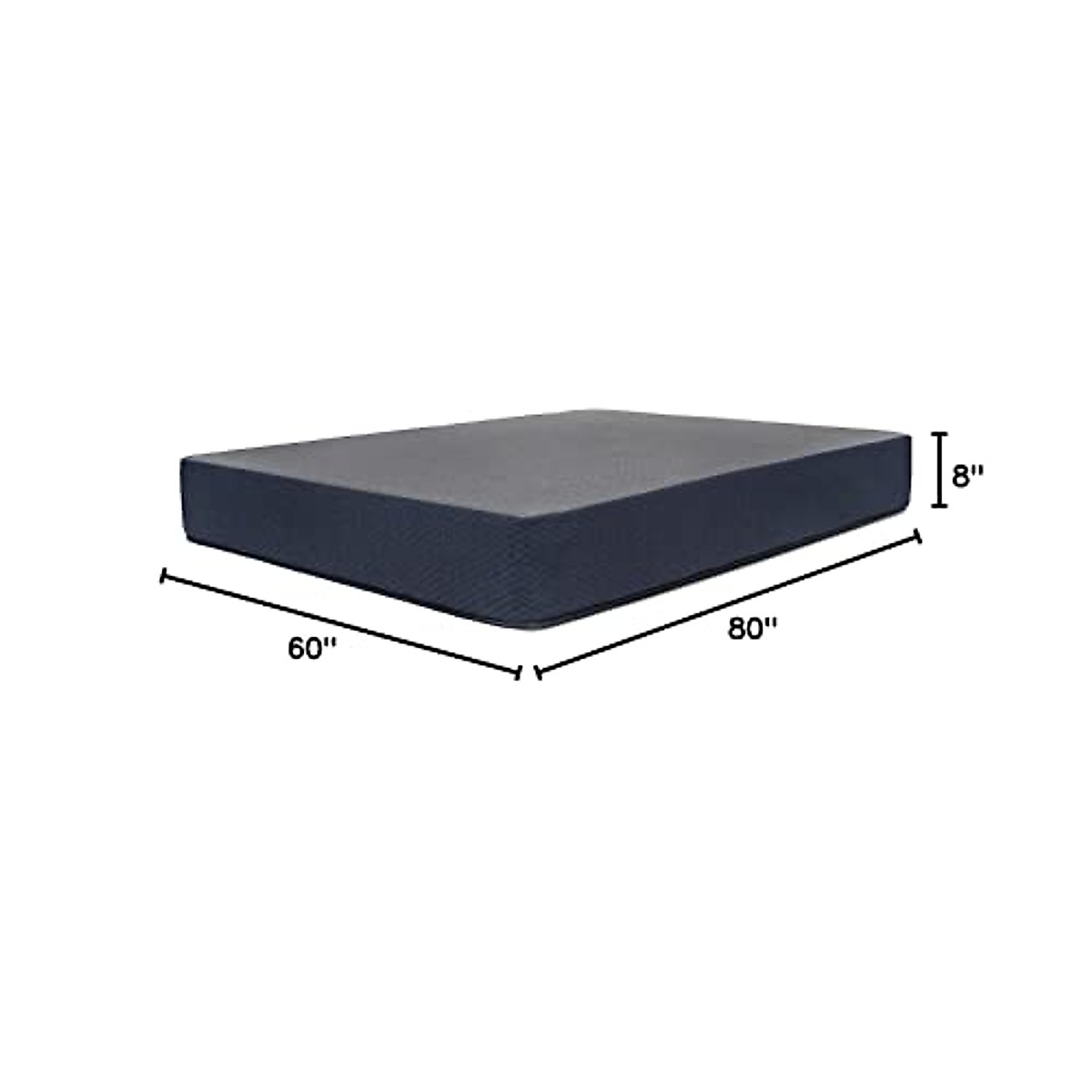 Dreamfoam Bedding Chill 8" Gel Memory Foam Mattress, Queen- Made in Arizona