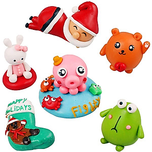 CiaraQ Small Modeling Clay Set, 12 Colors Safe & Non-Toxic Oven Bake Polymer Clay Starter Kit for Kids/Beginners