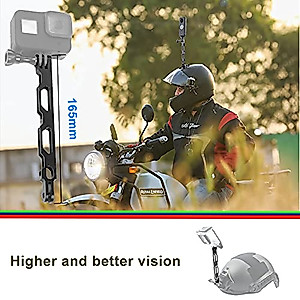 Motorcycle Accessory Bundle for Insta360 ONE X2, X3, ONE X, ONE R, RS, Gopro Hero Max, Fusion, DJI OSMO Action 2 Camera