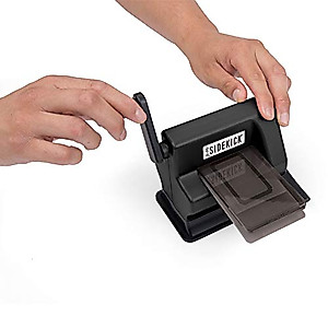 Sizzix Portable Manual Die Cutting & Embossing Machine for Arts & Crafts, Scrapbooking & Cardmaking, 2.5” Opening, One Size, Tim Holtz Sidekick Starter Kit
