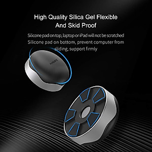 Laptop Cooling Pad, Hagibis Ergonomic Laptop Stand Small Invisible Cooler Ball Portable Magnetic Foot Heat for MacBook Pro Computer