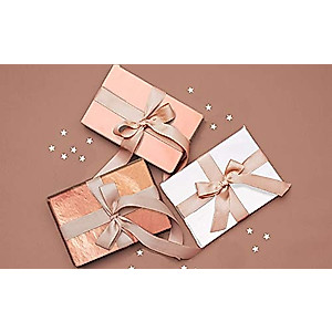 UNIQOOO 60 Sheets Assorted Metallic Rose Gold Pink Gift Wrapping Tissue Paper Bulk, Recyclable Durable, for Gift Bag Box Wrapping Crafts DIY, Wedding Birthday Party Favors, Tassel,Confetti, 20X26 Inch