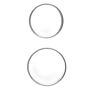 QWORK Glass Petri Dish Petri Plates with Lid, Thicken, 60mm x 18mm, 5 Pack