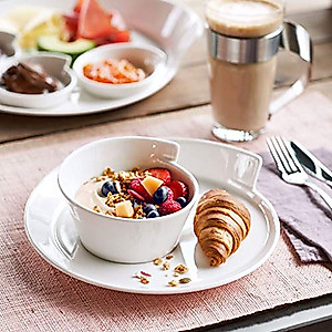 Villeroy & Boch 1025251900 Wave Large Round Rice Bowl (new shape), 20.25 oz, White