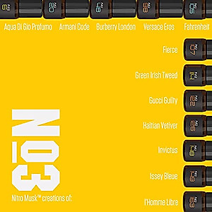 Original Nitro Musk Creations of Armani Code, Gucci Guilty, Abercrombie Fierce ,Invictus Paco Rabanne for Men, Creed Cologne for Men & More | Stubbies No. 3 - Pure Oil Cologne