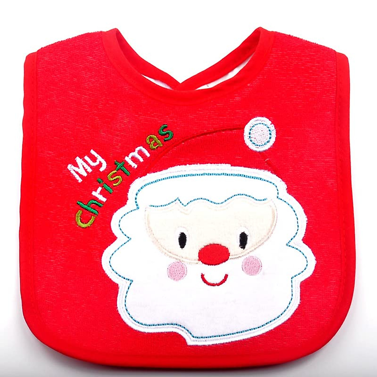 Dream Loom Christmas Baby Bibs 4pcs, First Xmas Baby Gift, for Babies Newborns and Toddler