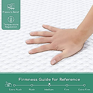 Airdown Twin Mattress, 8 Inch Memory Foam Mattress with Breathable Fabric Cover, Medium Feel Green Tea Gel Foam Bed Mattress for Kids, Twin Mattress in A Box, CertiPUR-US Certified