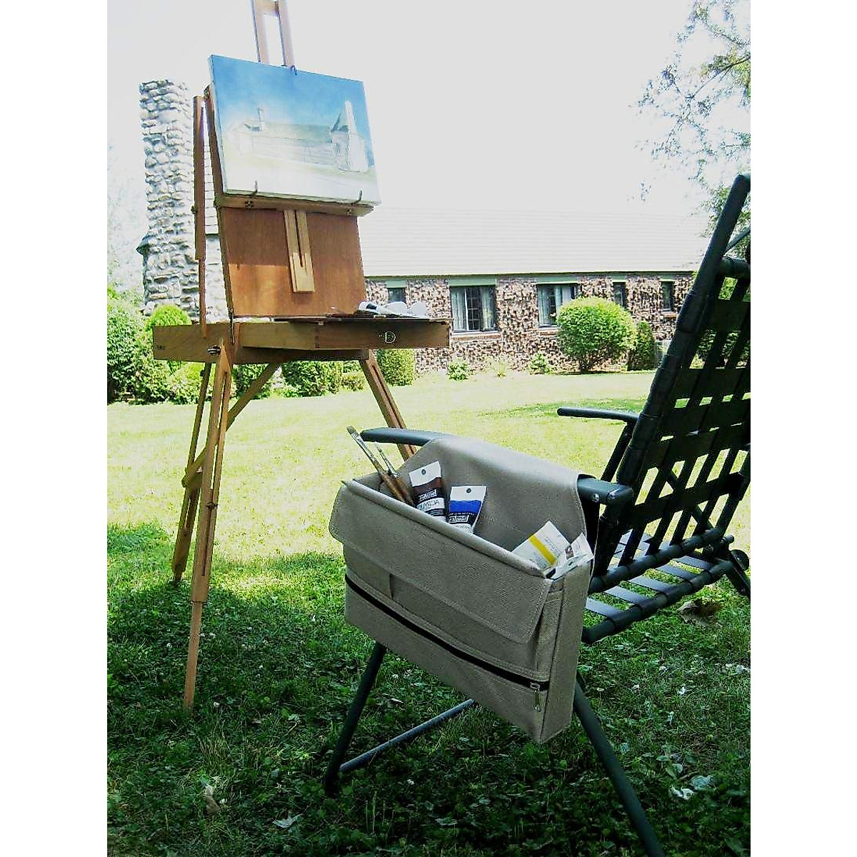 Versa-Pouch Hanging Chair Storage (Tan) Regular Style