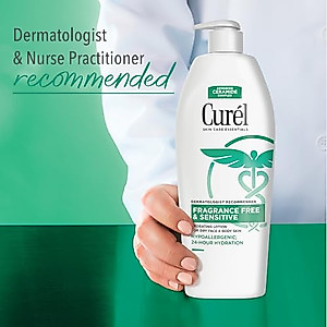 Curel Fragrance Free Comforting Body Lotion, Body and Hand Moisturizer for Dry, Sensitive Skin, 13 Ounce, with Advanced Ceramide Complex, Repairs Moisture Barrier