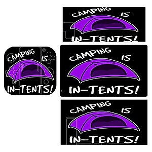 Camping is in Tents Compatible with Switch/Switch Lite Console Joy-Con Dock Sticker Skin Full Set Cute Stickers Cover for Switch