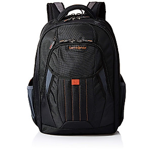 Samsonite Tectonic 2 Large Backpack, Black/Orange, 18 x 13.3 x 8.6