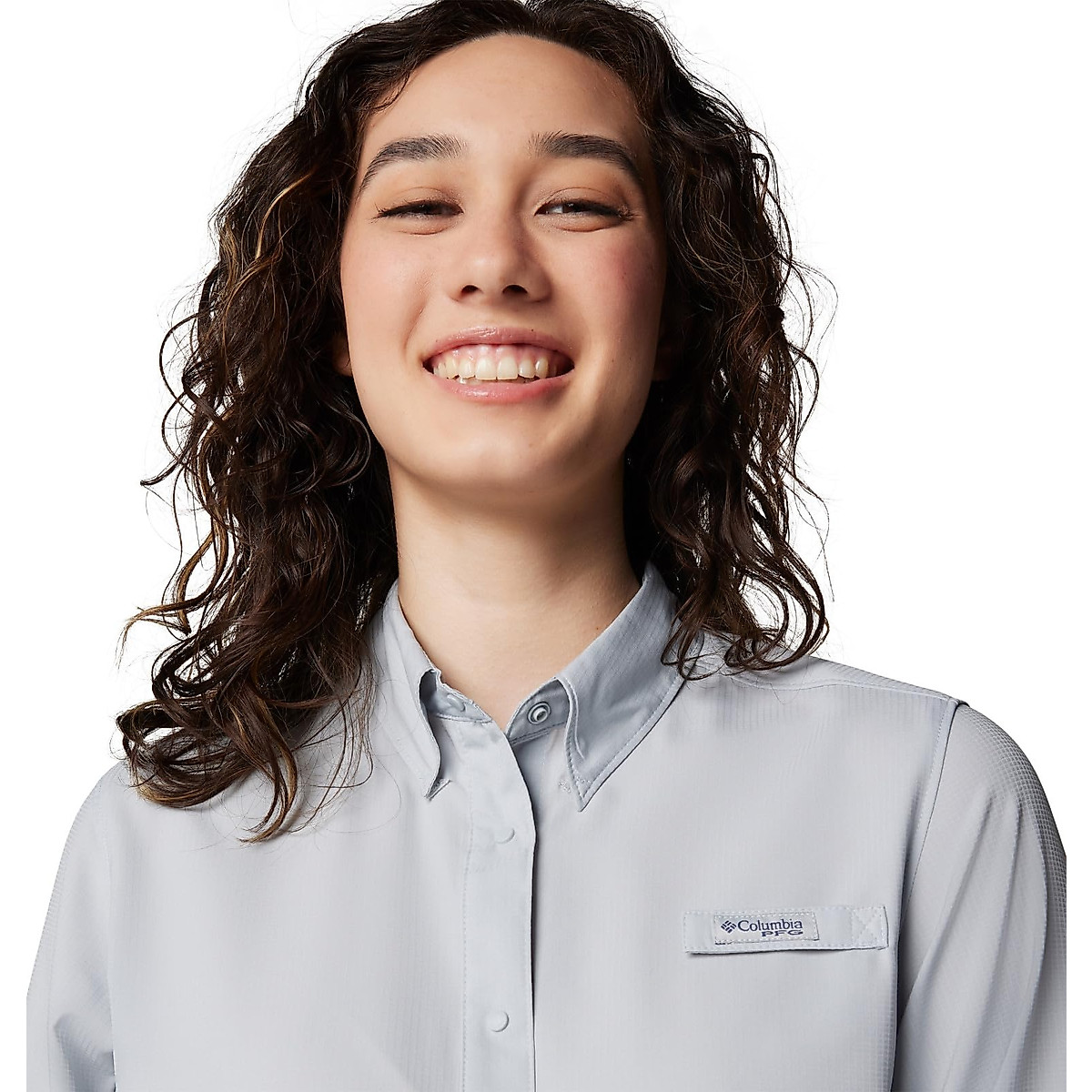 Columbia Women’s PFG Tamiami™ II Long Sleeve Shirt, Cirrus Grey, Large