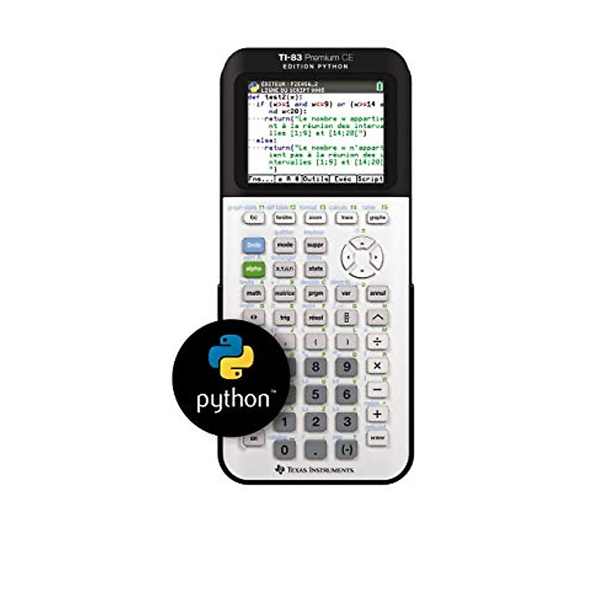 TEXAS INSTRUMENTS TI-83 Premium CE Python