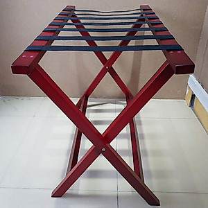 ELEdvb Luggage Rack Luggage Rack Hotel Room Foldable Solid Wood Suitcase Holder Luggage Rack Shelving Suitcase Backpack