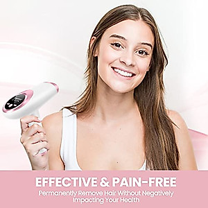 Laser Hair Removal for Women and Men 3-N-1 IPL Device Permanent 999,999 Flashes FDA Cleared Hair Removal for Face Armpits Legs Arms Bikini Line Whole Body Use