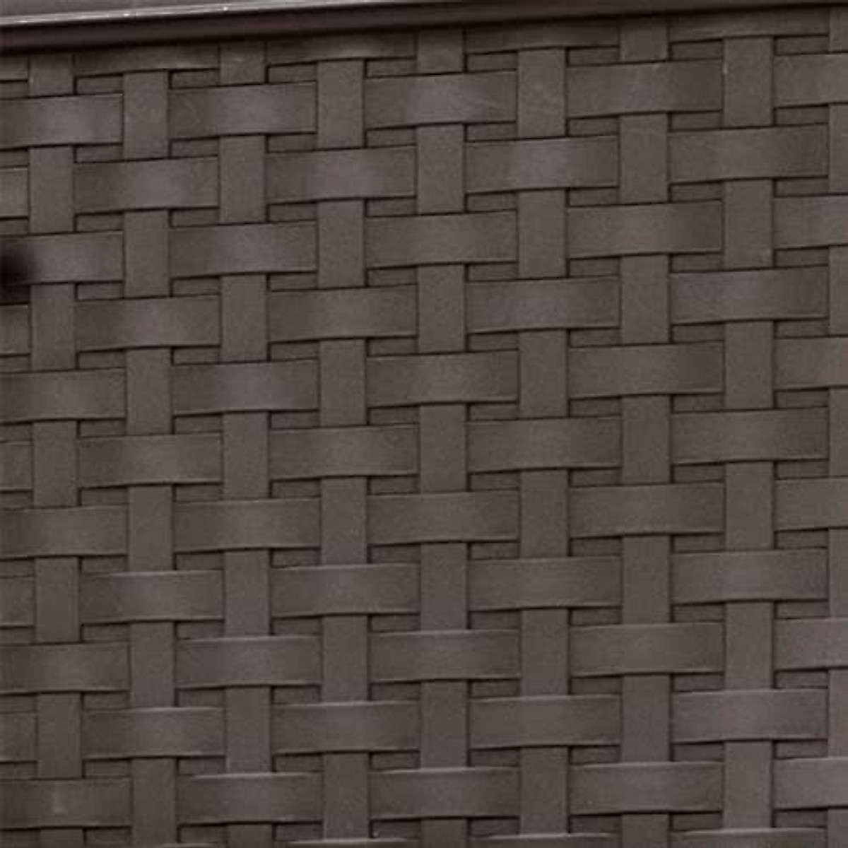 Sterilite 3 Drawer Wicker Weave Decorative Storage Organization Container Cabinet Tower with Driftwood Handles, Espresso (4 Pack)