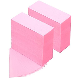 400 Pieces Non Woven Wax Paper Strips Facial and Body Hair Removal Waxing Strips Epilating 10 x 3.8 cm Wax Strip Paper (Pink)
