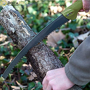 DocaPole "GoSaw" Combination Extension Pole-Mounted Attachment & Hand-Held Pruning Saw, Limb Saw and Tree Trimmer | Pole Saw Attachment | Hand Saw (13-inch blade, Pole NOT Included)